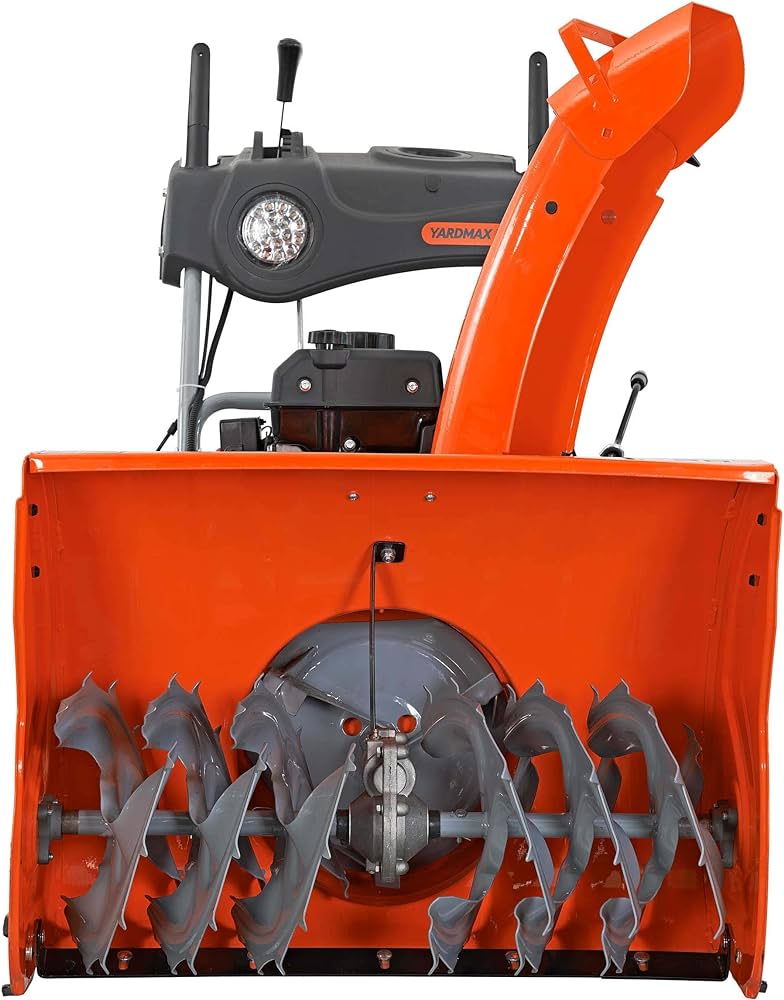 28 in. 252 cc Two-Stage Self-Propelled Gas Snow Blower with Electric ...